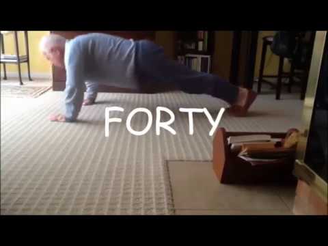 Octogenarian performs 80 plus pushups