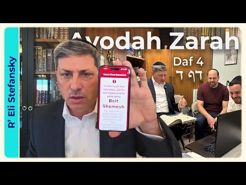 Daf Yomi Avodah Zara Daf 4 by R’ Eli Stefansky