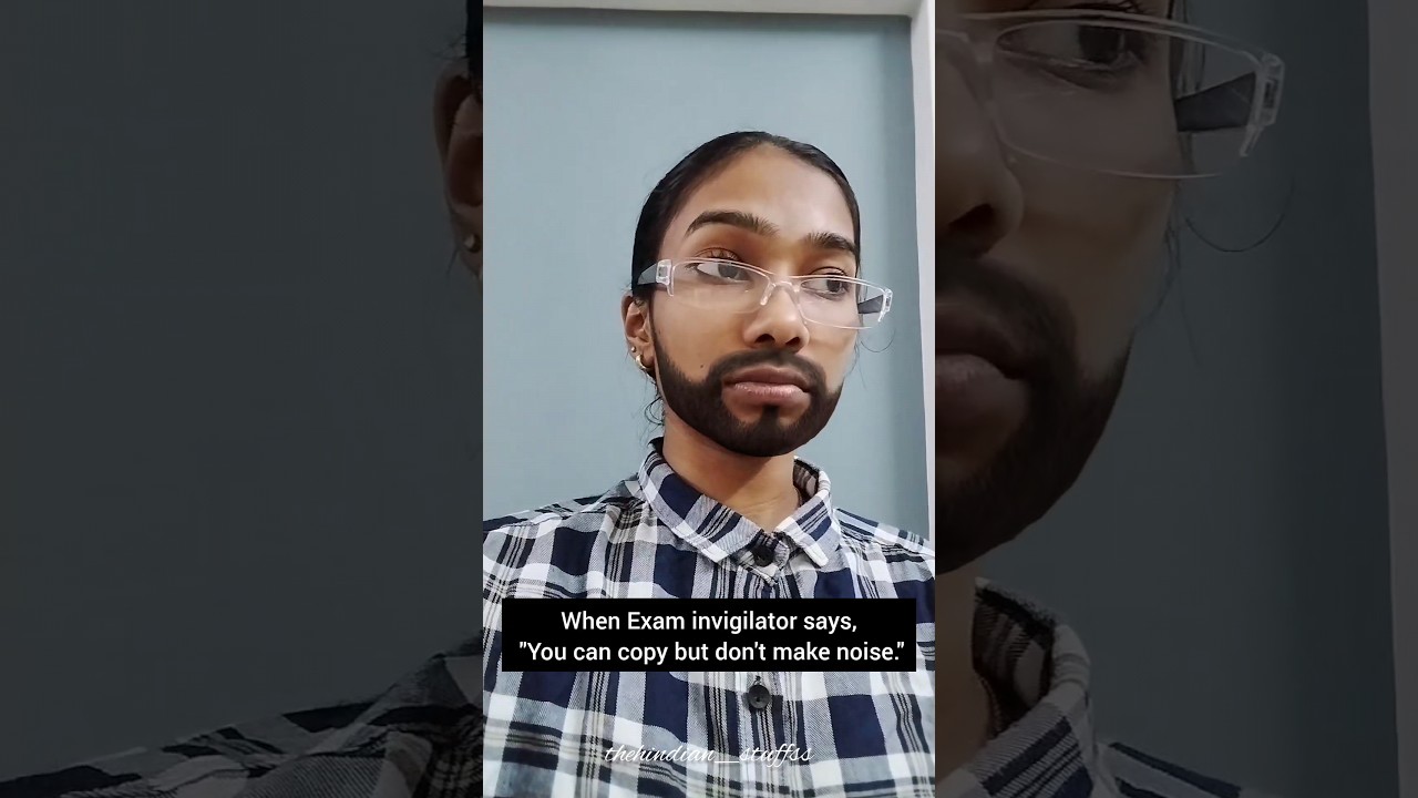 When Exam invigilator says,