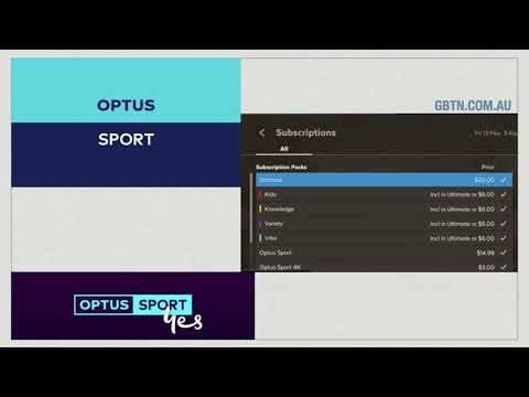 Optus sport 4K on fetch tv