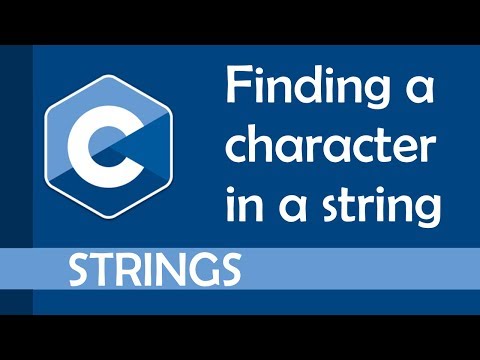 Finding a character inside a string in C
