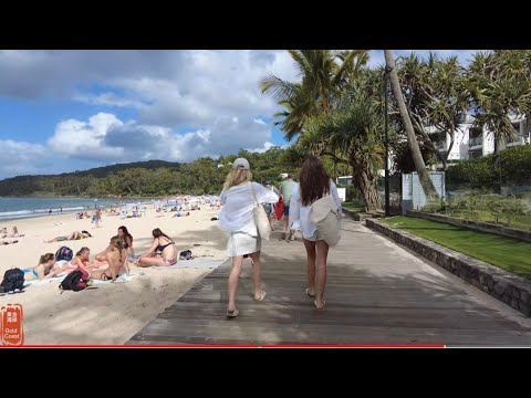 [4k] Main Beach & Street Walk | Noosa Heads | Sunshine Coast | QLD | Australia