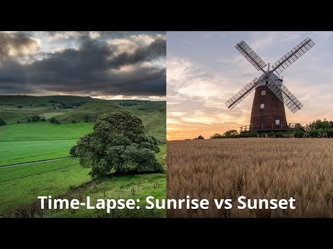 Sunrise vs Sunset Time-Lapse