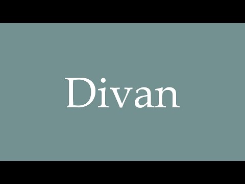 How to Pronounce ''Divan'' Correctly in French
