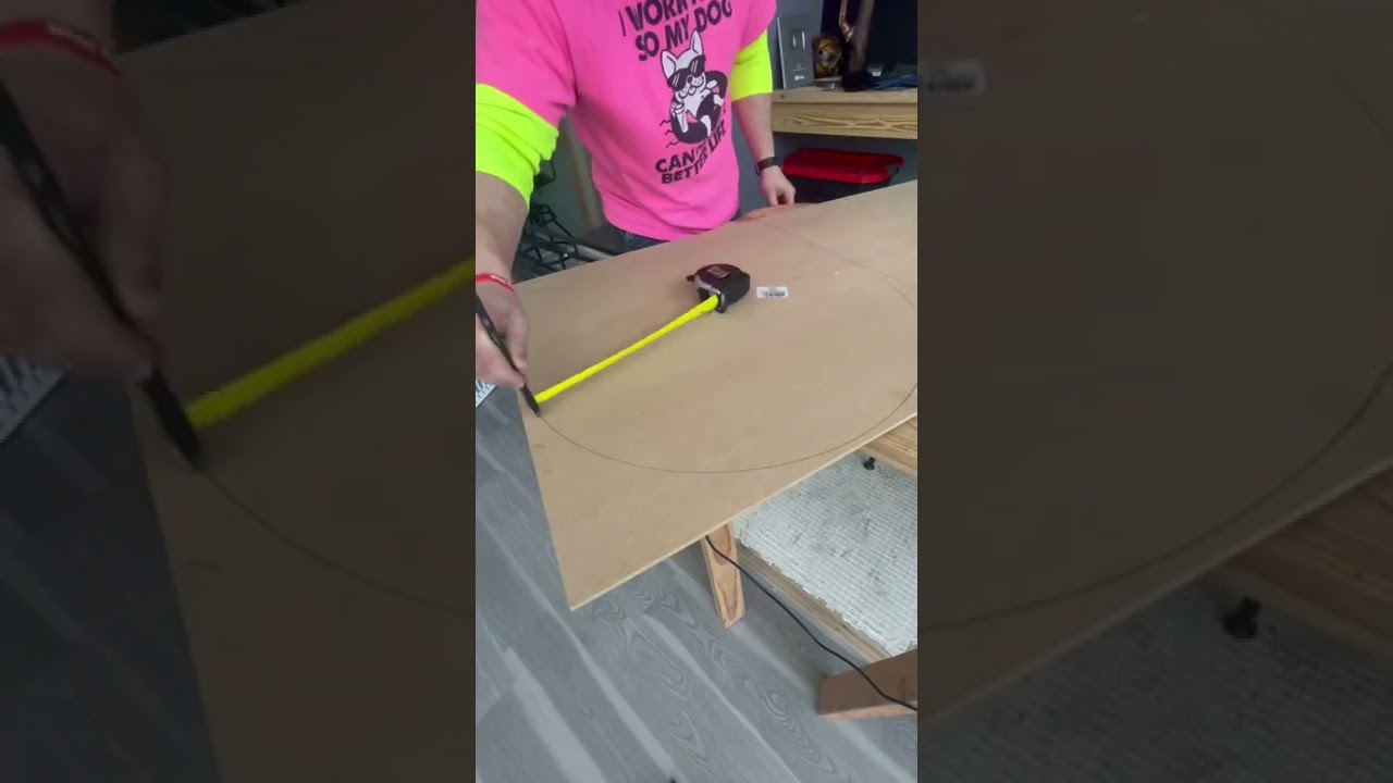 Easy way to draw any size circle. #diy #youtubeshorts #shorts