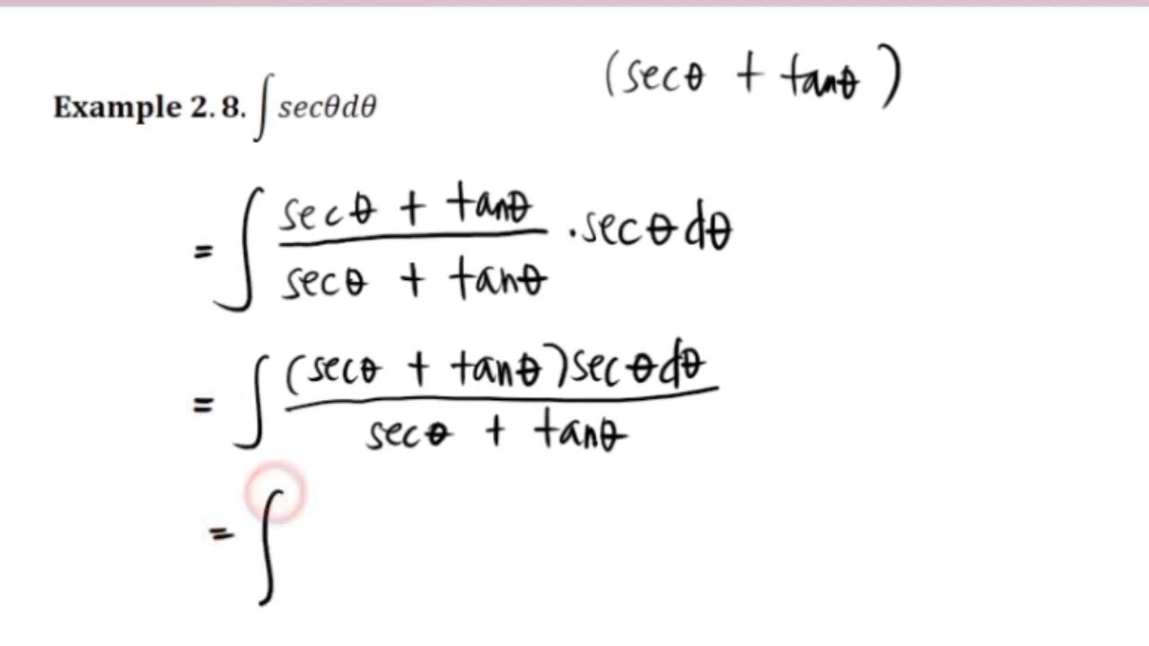 Problem 8. Integrals Leading to Logarithms