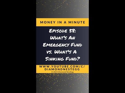 What's An Emergency Fund vs What's A Sinking Fund | Money In A Minute #SHORTS