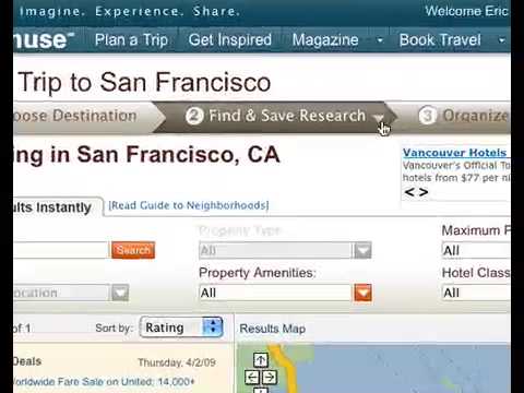 TravelMuse Tutorial on how to plan a trip