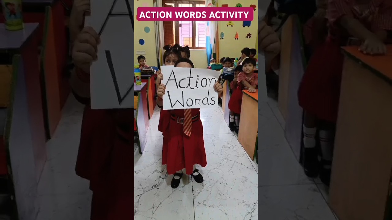 Action Words Activity||Nursery|| Play Group||Kg-1|| Kg-2 ||Edu Kids Play School|| Activity for Kids