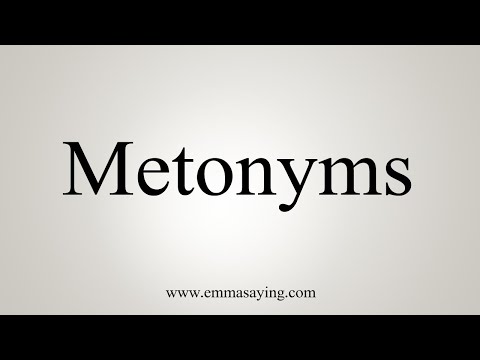 How To Say Metonyms