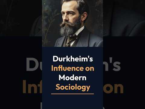 Durkheim's Influence on Modern Sociology @sociologylearners1835