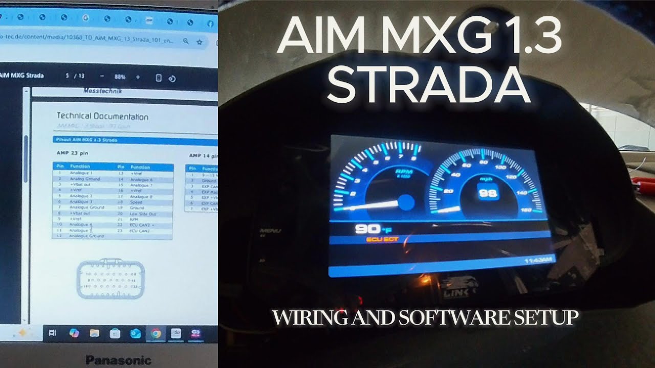 How to Setup AIM MXG Dash