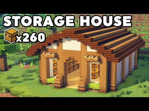 Minecraft Storage House Tutorial (Bedrock/Java)