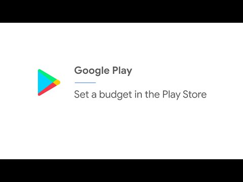 Set a budget on your Google Play Store account