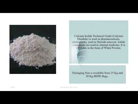 Calcium Iodide - CAS No 10102-68-8 Latest Price, Manufacturers & Suppliers