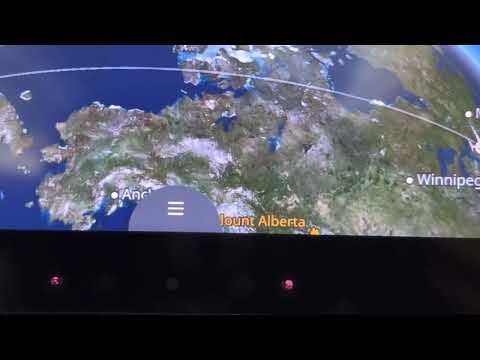 Flight map.AC61 bound to Incheon Airport, Seoul Korea in 14 hours