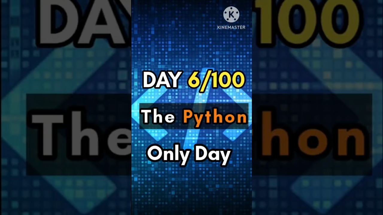 I'm On Day 6 Of My 100 DAY CODING Challenge
