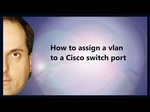 How to assign a vlan to a Cisco switch port