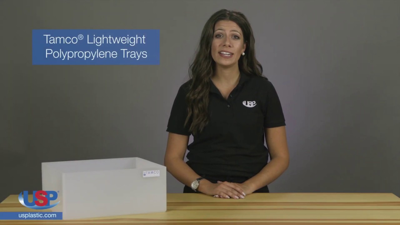 Tamco® Lightweight Polypropylene Trays| U.S. Plastic Corporation®
