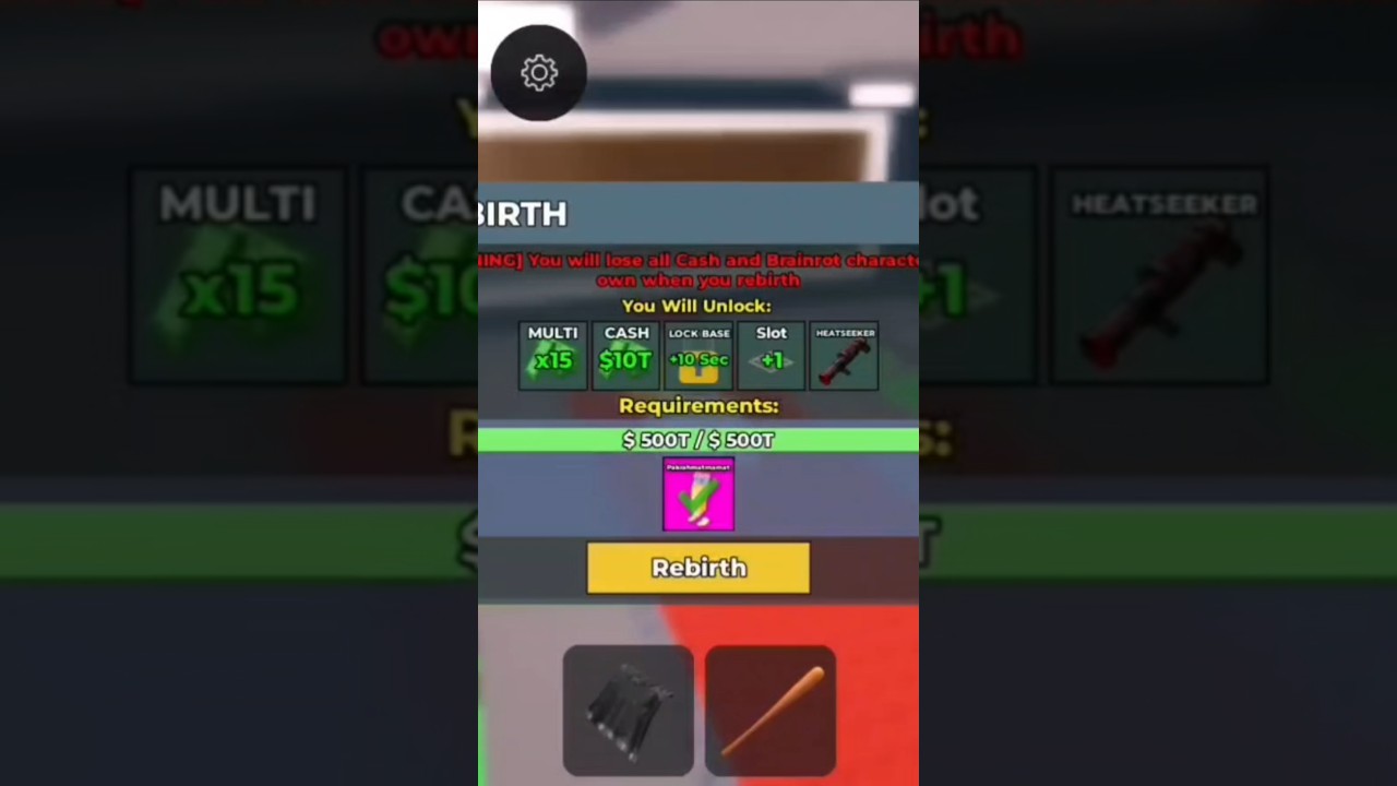 Rebirth 15?!?!?!?!-Steal a brainrot #roblox #stealabrainrot #gaming #rebirth