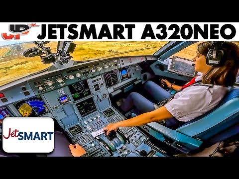 Jetsmart A320neo cockpit into Lima Peru