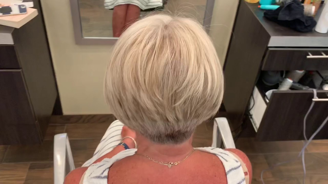 Wedge bob haircut