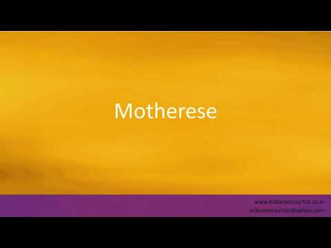 Pronunciation of the word(s) "Motherese".