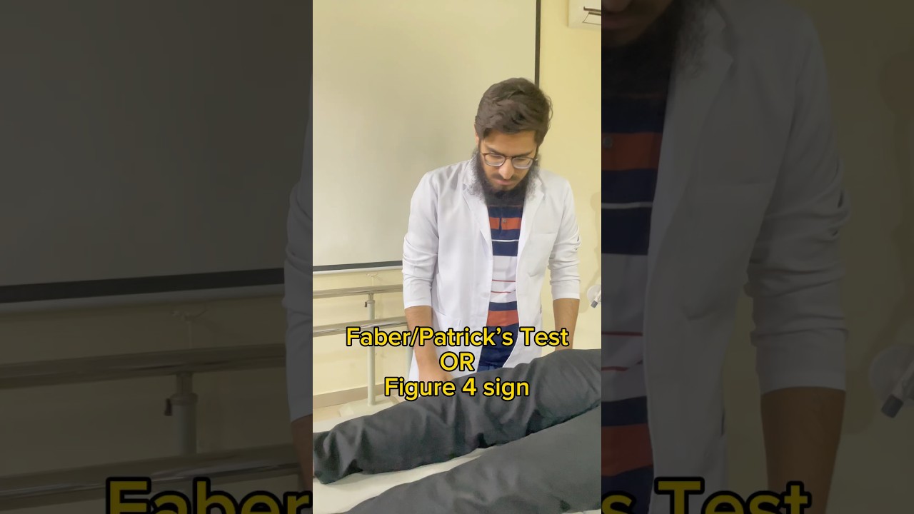 Patrick's/Faber's Test | Figure Four Test | Hip Impingement #physiotherapy #reels #viral
