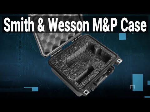 Case Club Smith & Wesson M&P Waterproof Pistol Case with Pre-Cut Foam