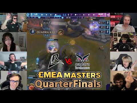 Streamers react to Los Ratones vs SUP in EMEA Masters Quarterfinals | 5 Games Cinema