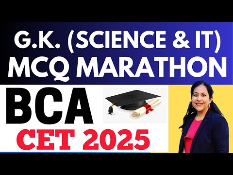 ONE SHOT GK | 100+ MCQs on General Awareness (Science & IT ) | IPU CET BCA Entrance Exam 2025