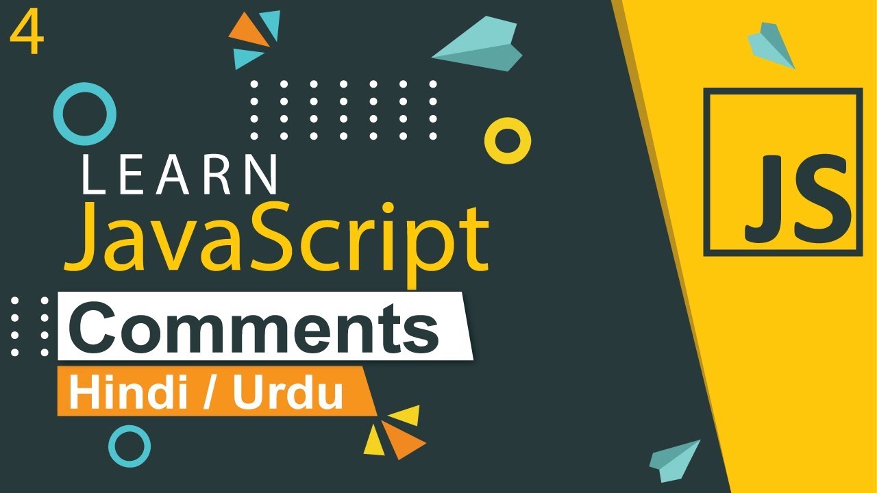JavaScript Comments Tutorial in Hindi / Urdu