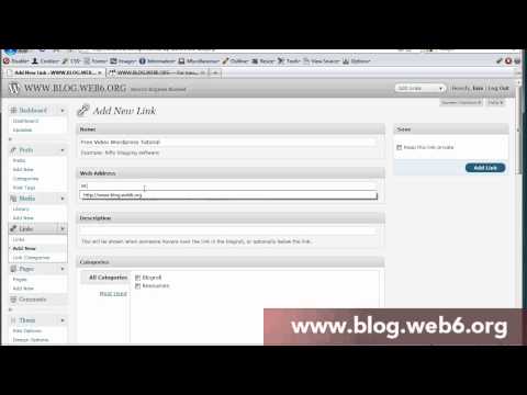 Blogroll wordpress tutorial 2011 how to get rid of blogroll