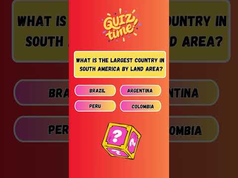 What is the largest country in South America by land area?
