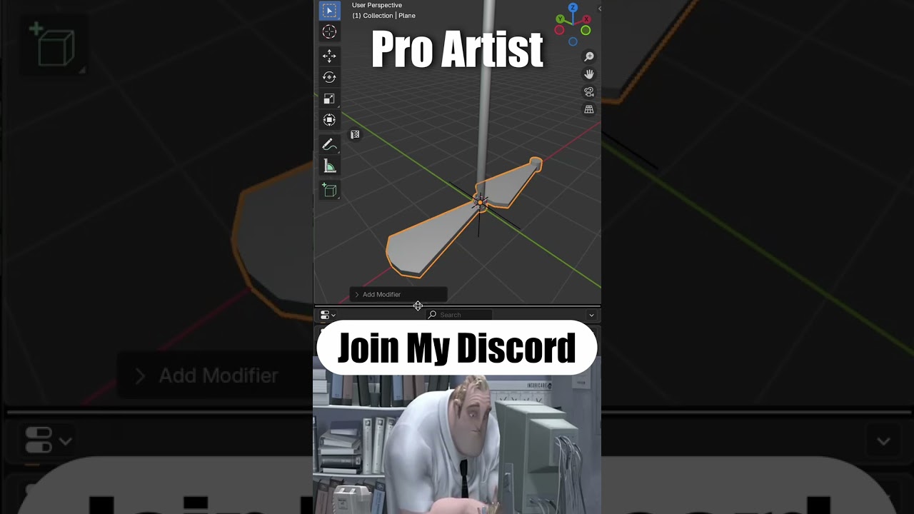 Noob vs Pro artist: Spiral Staircase #blendertutorial #blender #blendercommunity #blender3d #b3d