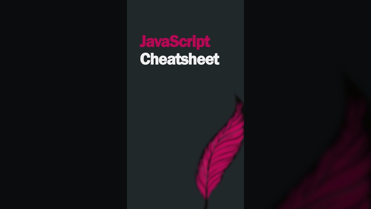 Javascript cheatsheet 😍😍 #js #javascript #javascriptinterview #javascriptinterviewquestions #web