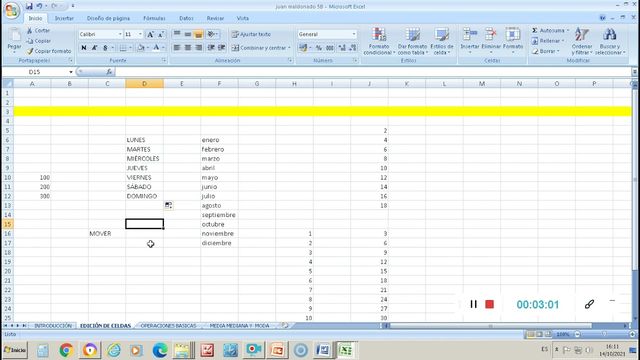 Excel Tema 2 Primera parte