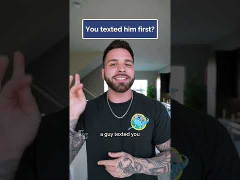 Texted him first? 📳 ConfidenceChris.com #shorts #text #relatable #datingcoach #datingadvice #first