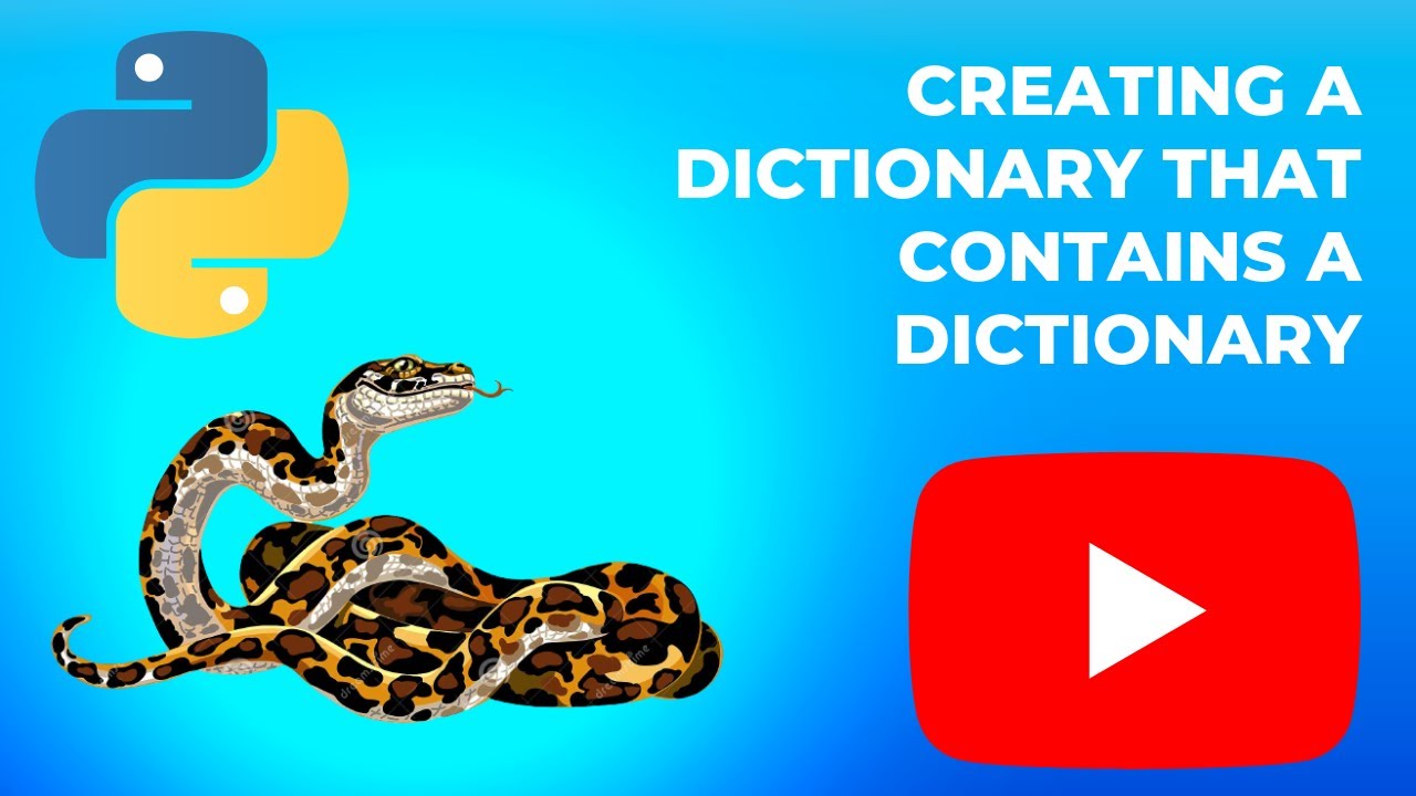 Creating a dictionary that contains a dictionary | Python