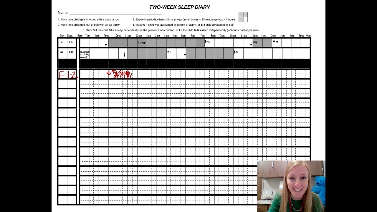 How to Fill Out a Sleep Diary with Dr. Corey Lieneman