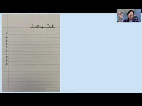 Spelling Test (Words that end with -er or -est)