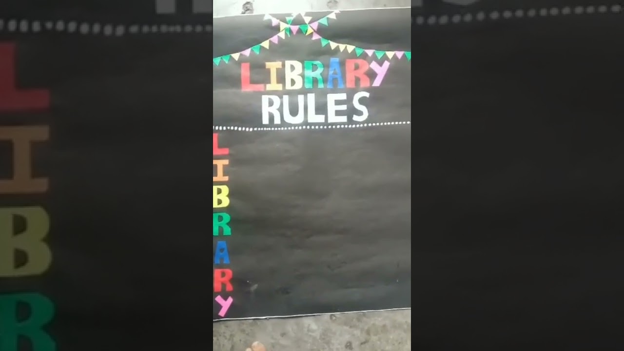 follow library rules 🙏😄😀