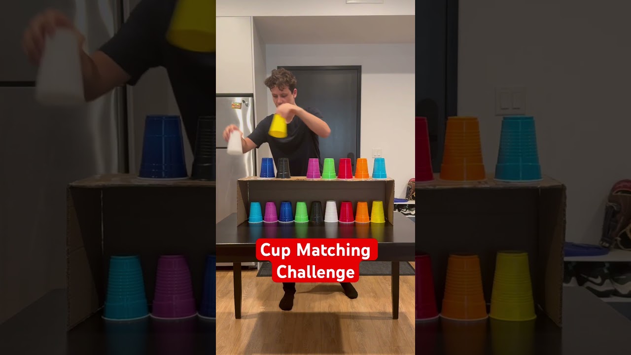 Cup Matching but with 9 CUPS?!?!