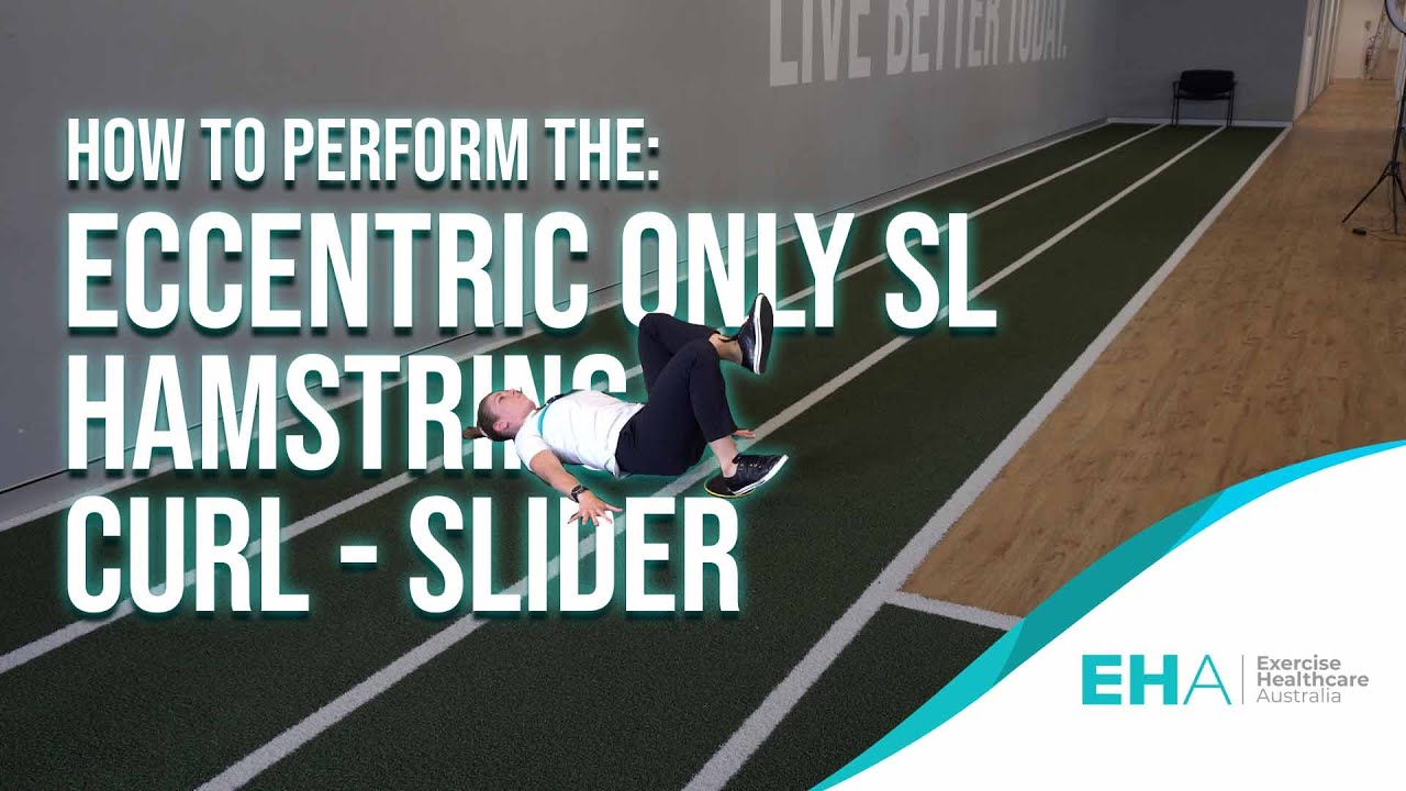 How To Perform The Eccentric Only Single Leg Hamstring Curl with Slider