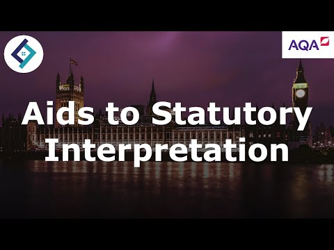Aids to Statutory Interpretation | AQA A Level Law