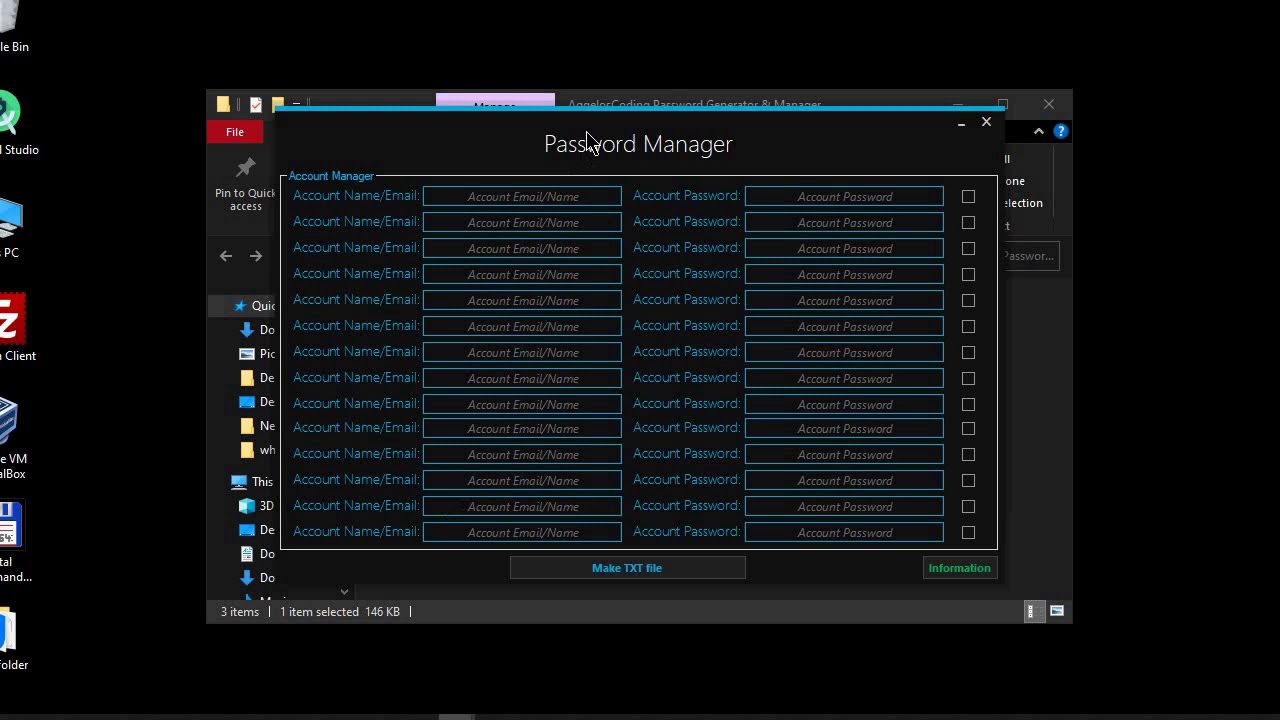 Password Generator & Manager for Windows