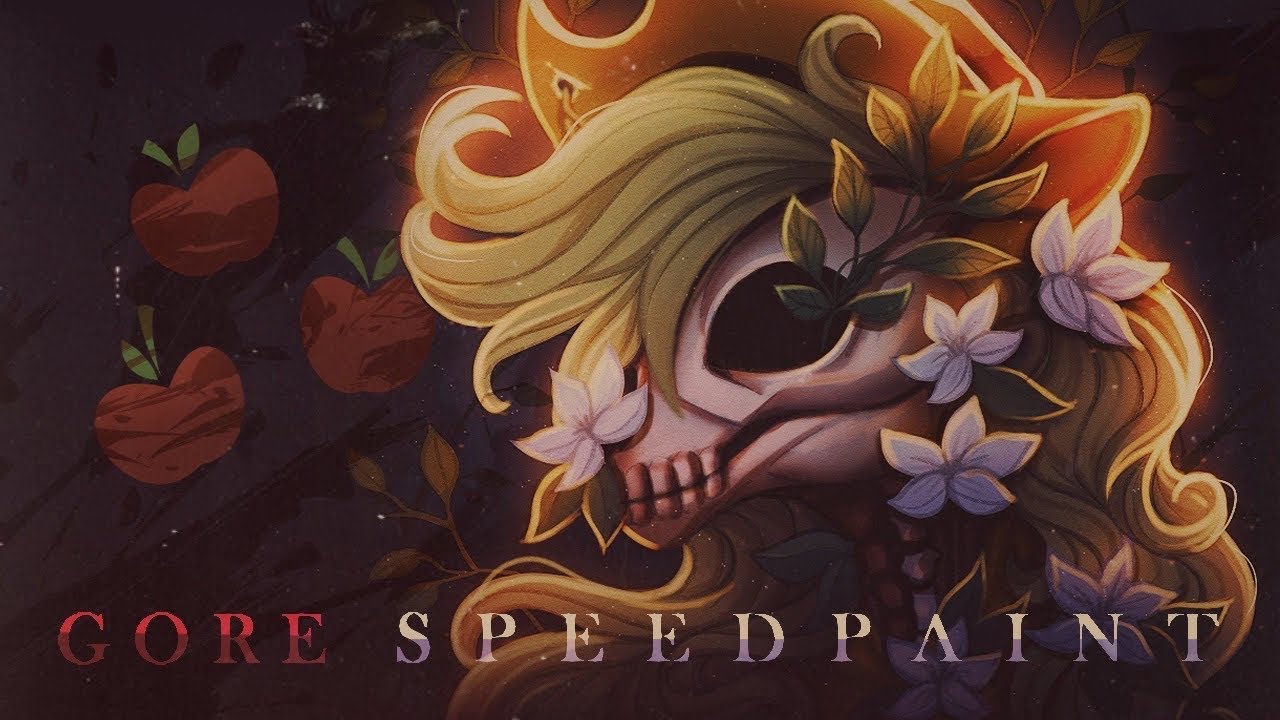 [MILD GORE] Bloom (Applejack) - MLP Speedpaint