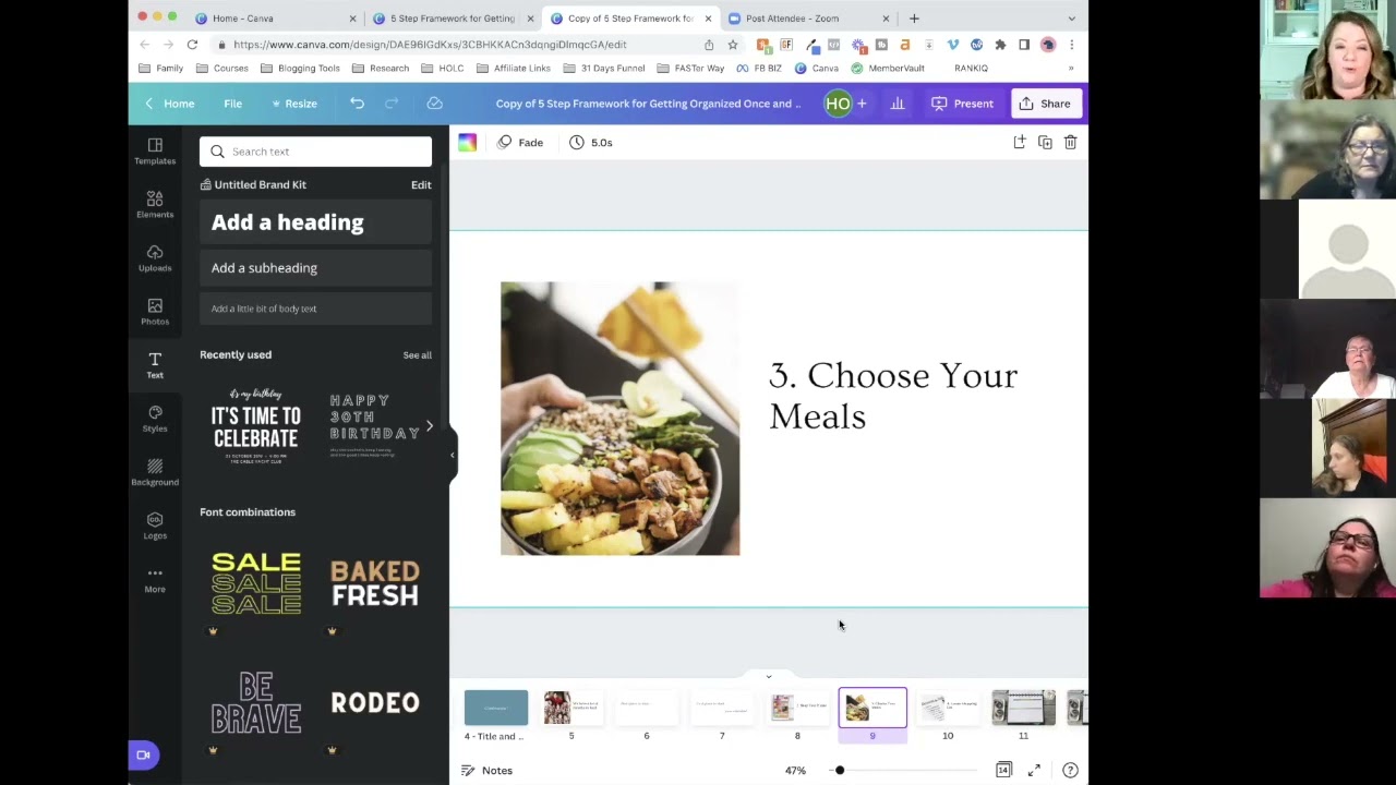 Free Meal Planning Workshop