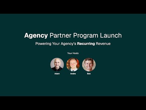 Agency Partner Program Launch Event