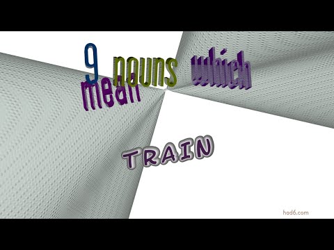 train - 11 nouns with the meaning of train (sentence examples)